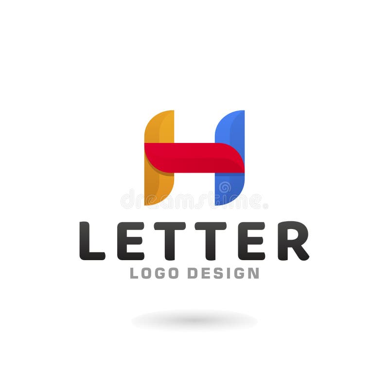Creative Letter H Logo Templates Stock Vector - Illustration of label ...