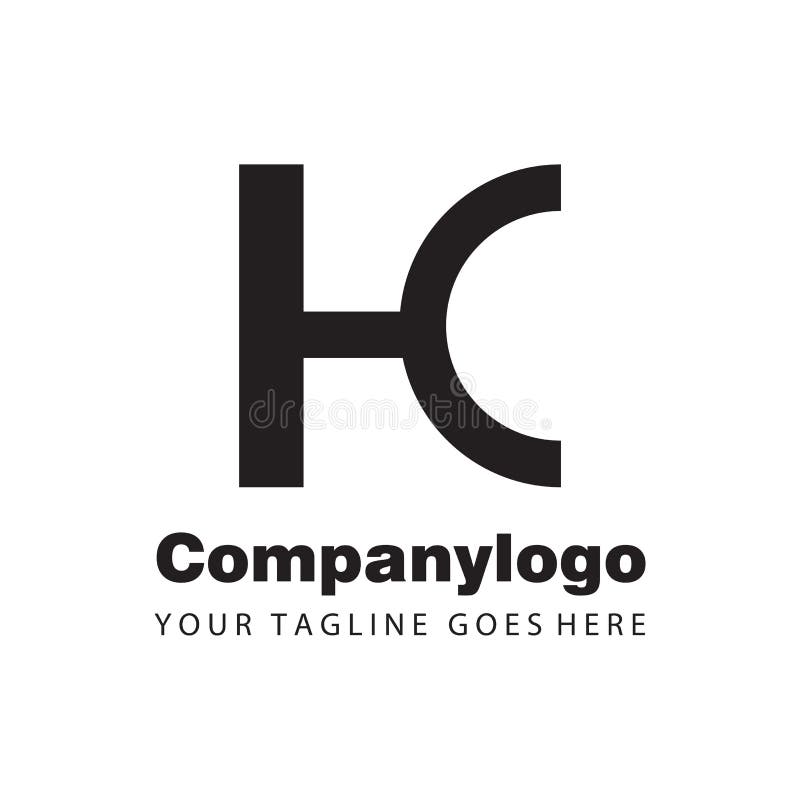 Creative Letter Hc Geometric for Logo Company Design Stock Vector ...
