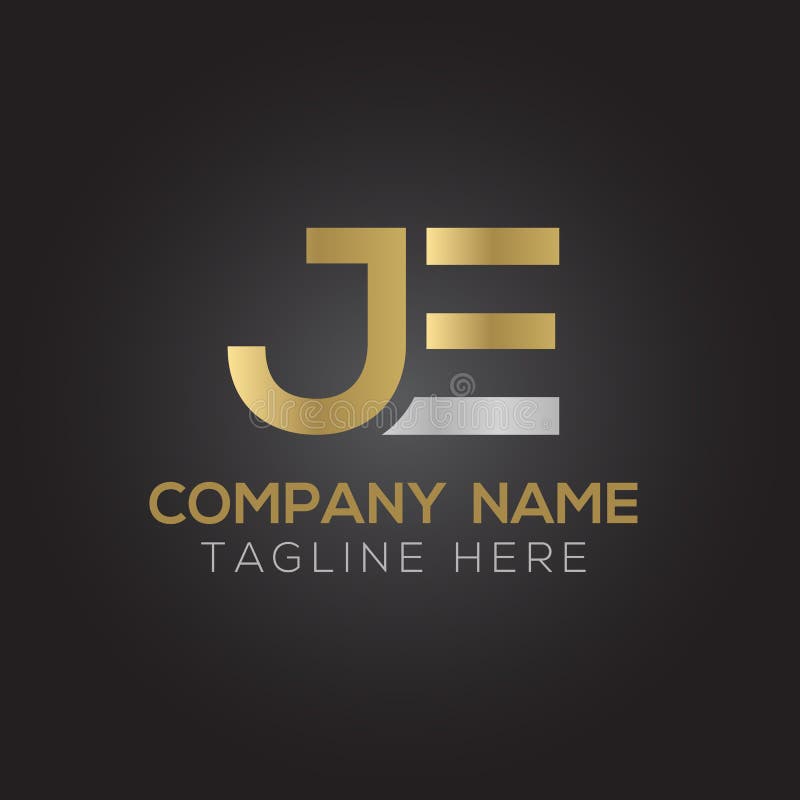 Creative Letter JE Logo Design Vector Template. Initial Linked Letter ...