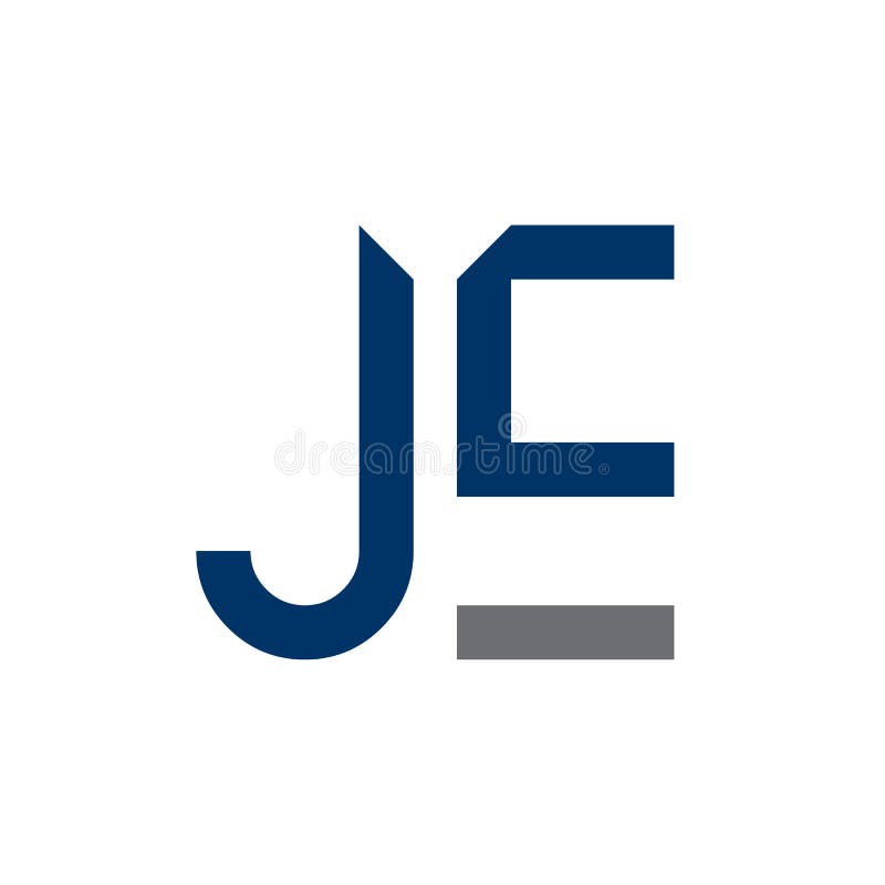 Creative Letter JE Logo Design Vector Template. Initial Linked Letter ...