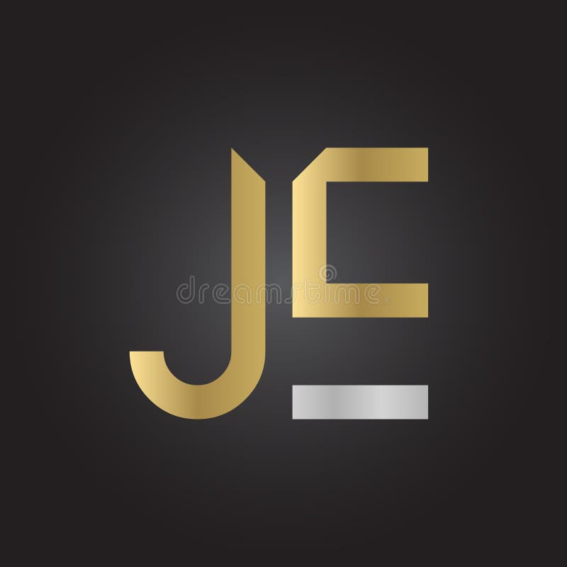 Creative Letter JE Logo Design Vector Template. Initial Linked Letter ...