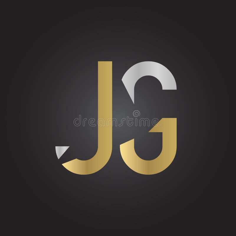 Creative Letter JG Logo Design Vector Template. Initial Linked Letter ...