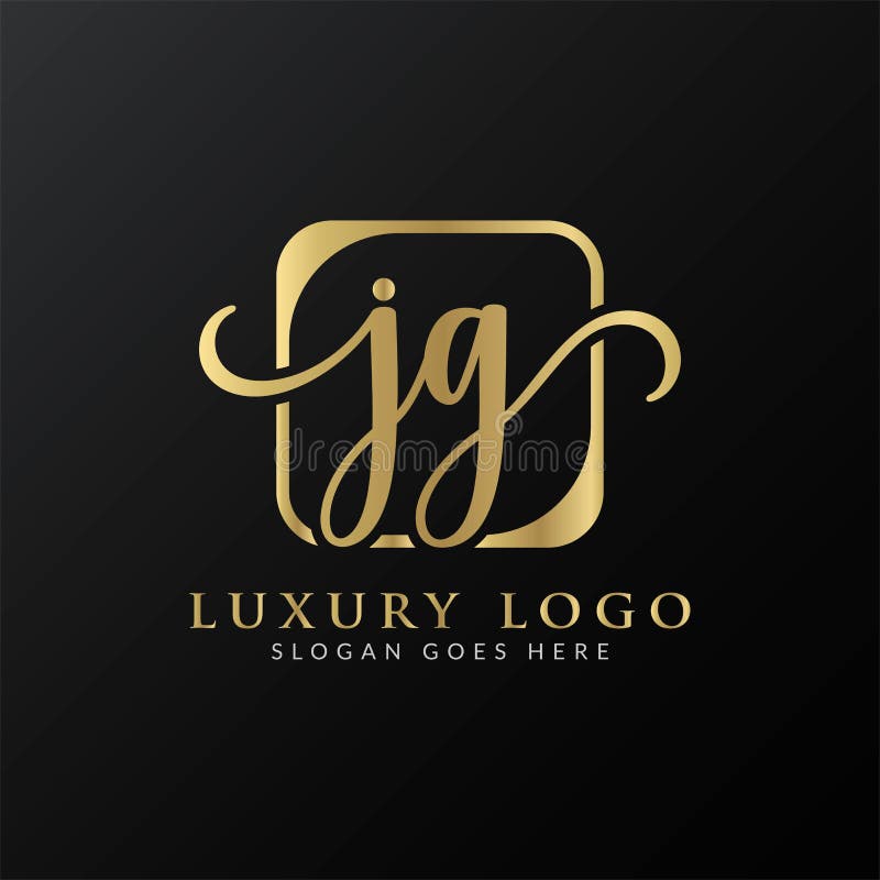 Creative Letter JG Logo Design Vector Template. Initial Luxury Letter ...