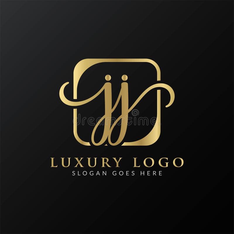 Creative Letter JJ Logo Design Vector Template. Initial Luxury Letter ...
