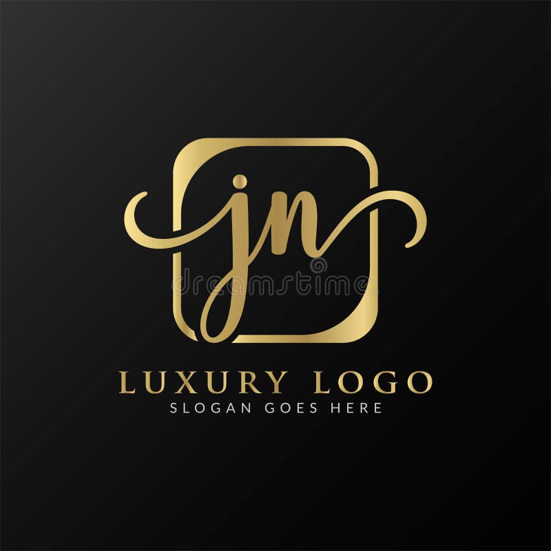 Creative Letter JN Logo Design Vector Template. Initial Luxury Letter ...