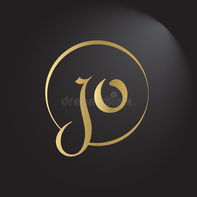 Creative Letter JO Logo Design Vector Template. Initial Linked Letter ...