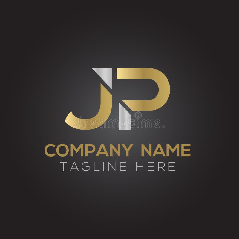 Creative Letter JP Logo Design Vector Template. Initial Linked Letter ...