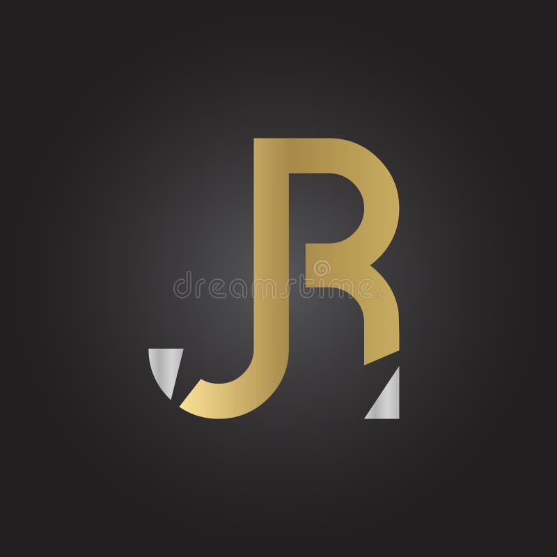 Creative Letter JR Logo Design Vector Template. Initial Linked Letter ...