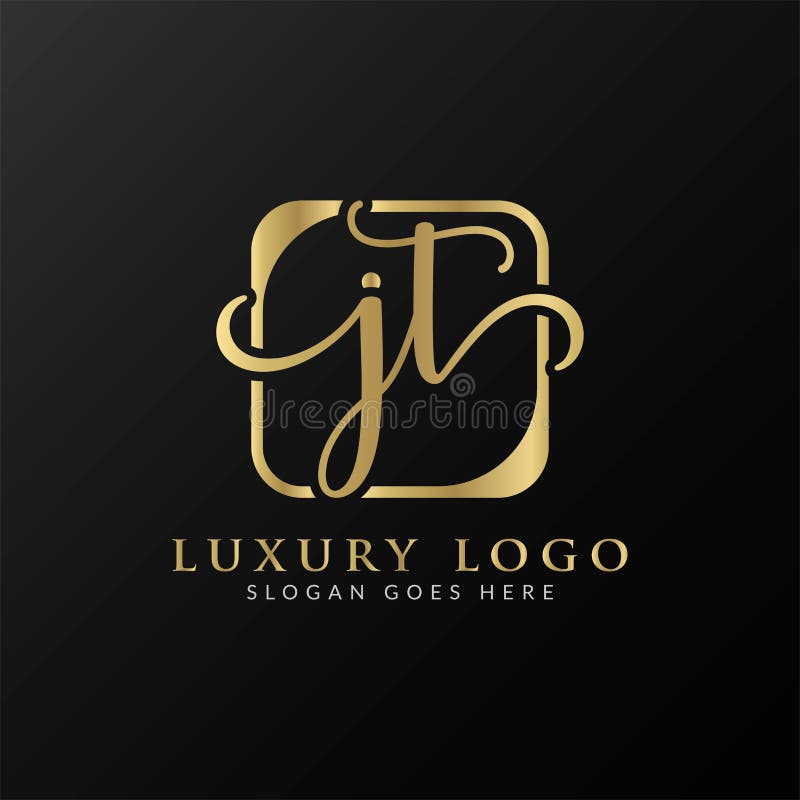 Creative Letter JT Logo Design Vector Template. Initial Luxury Letter ...