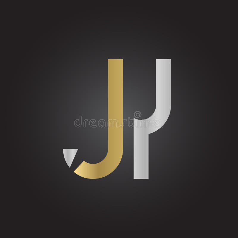 Creative Letter JY Logo Design Vector Template. Initial Linked Letter ...