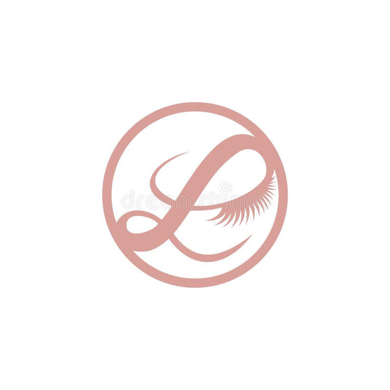 Creative Letter L Logo Design with the Female Eye Stock Vector ...