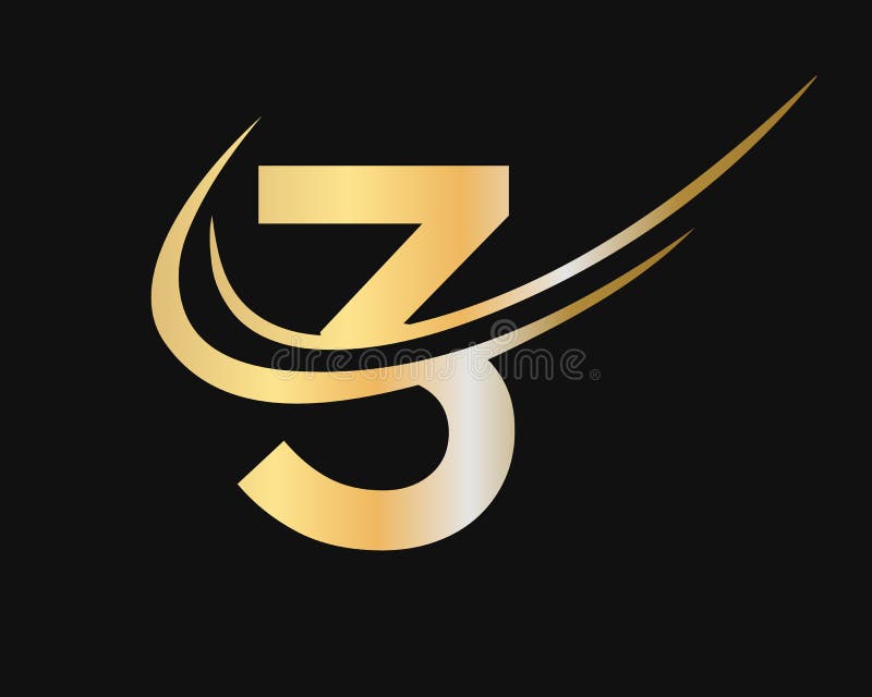 Creative Letter 3 Logo Vector with Modern Trendy. 3 Linked Logo for ...