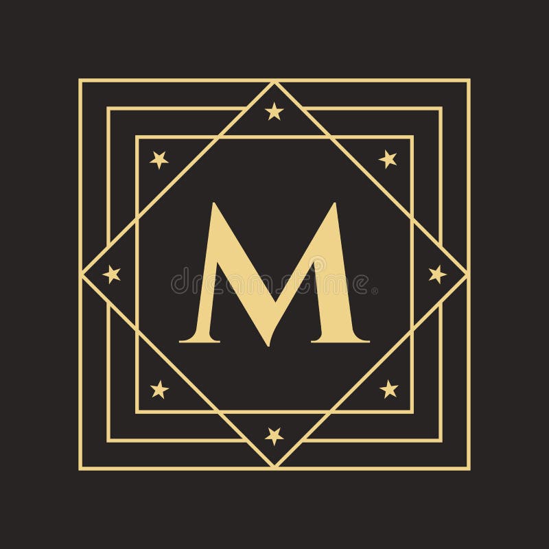 Creative Letter M Logo with Elegant and Stylish Luxury Concept. Initial ...