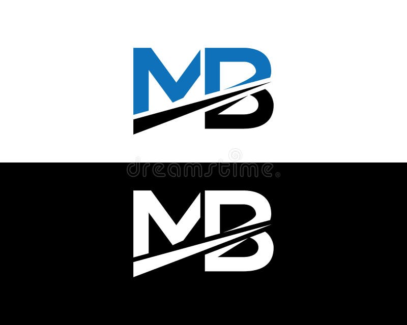 Creative Letter MB Abstract Logo Stock Vector - Illustration of company ...