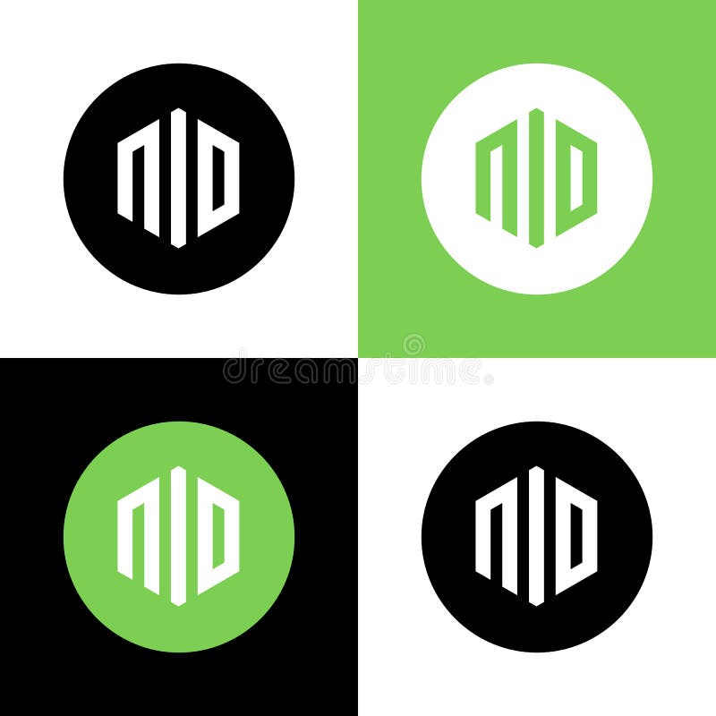 Creative Letter NID Logo Design, Initial Based Alphabet Symbol Stock ...
