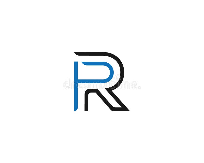 Creative Letter PR and RP Vector Logo Stock Vector - Illustration of ...