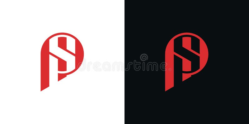 Creative of Letter PS Logo Design, Abstract Graphic Vector Concept ...