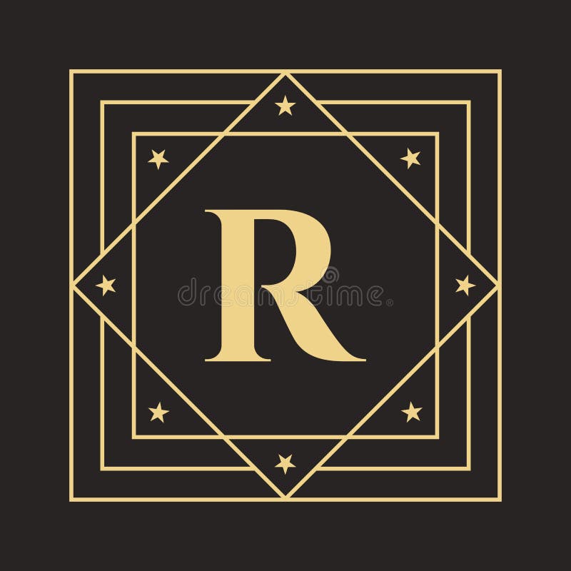 Creative Letter R Logo with Elegant and Stylish Luxury Concept. Initial ...