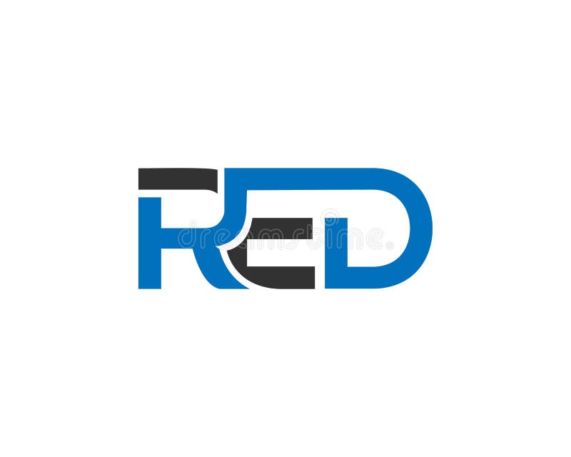 Creative Letter RED Logo Icon Design Concept Stock Vector ...