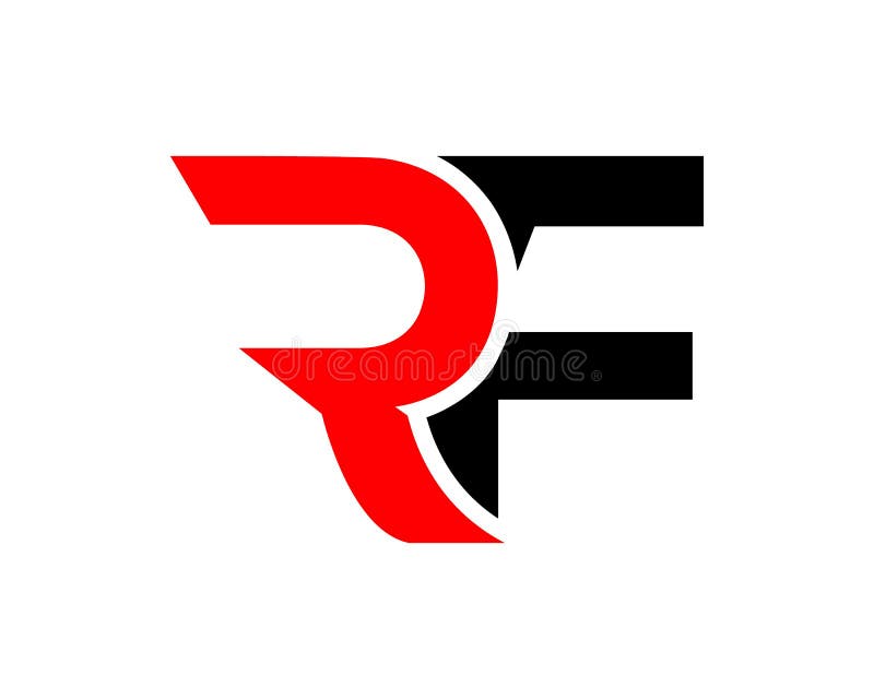 Creative Letter RF Logo Icon Unique Design Stock Vector - Illustration ...