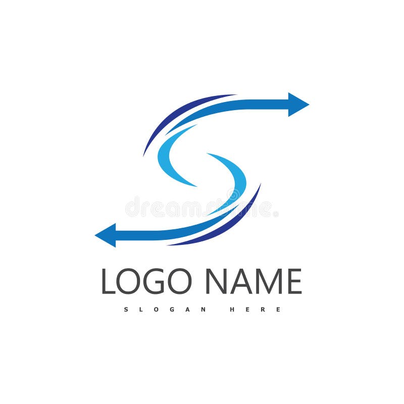 Creative Letter S Arrow Vector Designs. Stock Vector - Illustration of ...