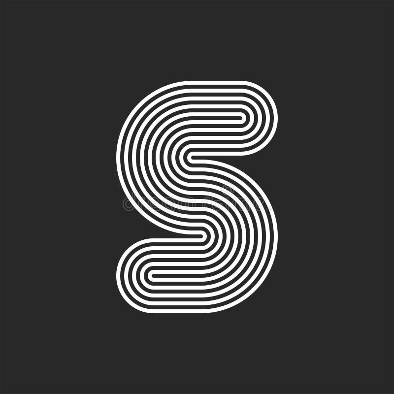 Creative Letter S Logo Initial Monogram, Original Typography Mark ...
