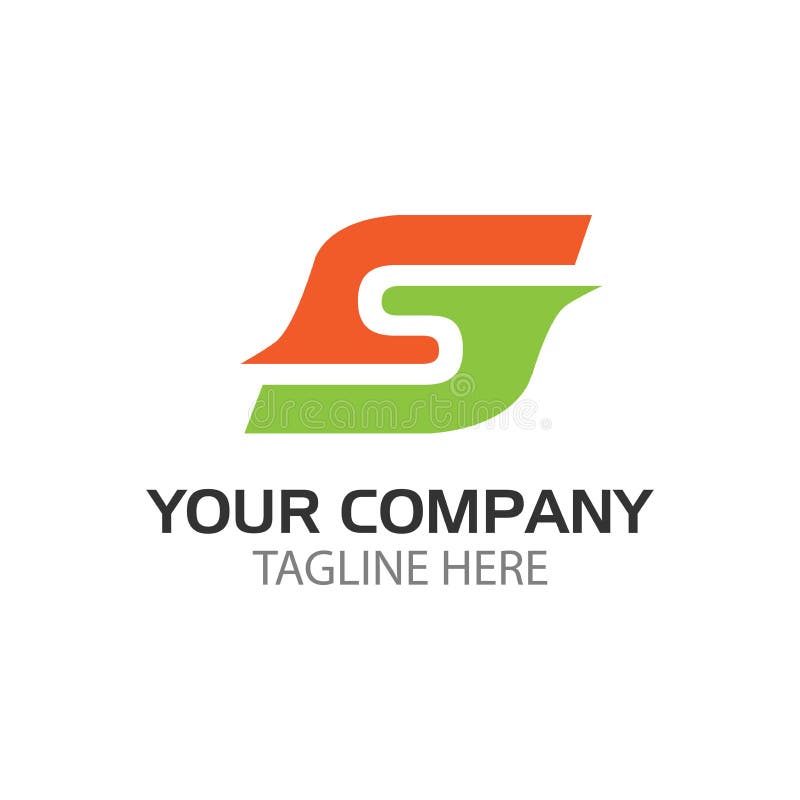 Creative Letter S in Rectangular Stock Vector - Illustration of vector ...