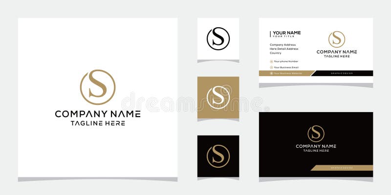 Creative Letter S Serif Font Logo Design Vector Template Stock ...