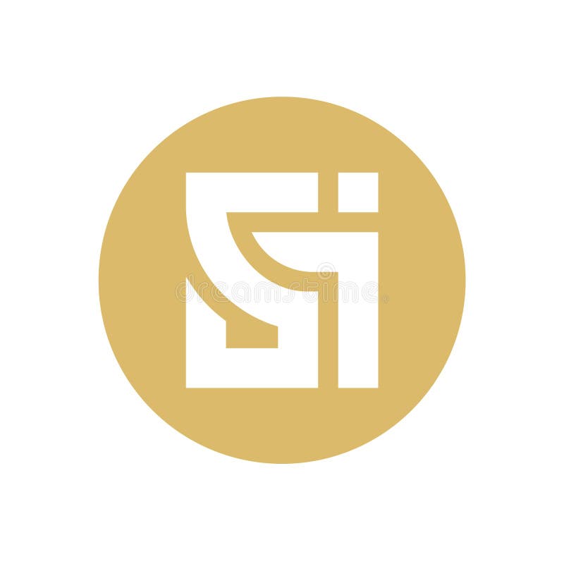 Creative Letter Si Logo Design Template, Unique Classic Logotype Vector ...