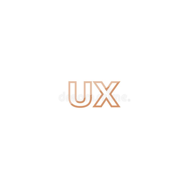 Letter Ux Logo Stock Illustrations – 1,644 Letter Ux Logo Stock ...