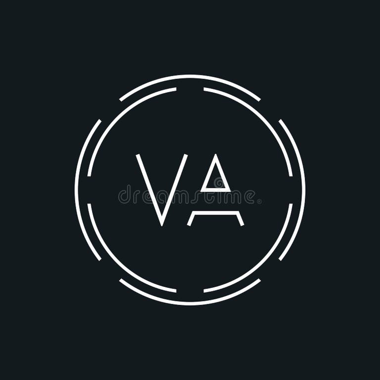 Creative Letter VA Logo Creative Typography Vector Template. Digital ...