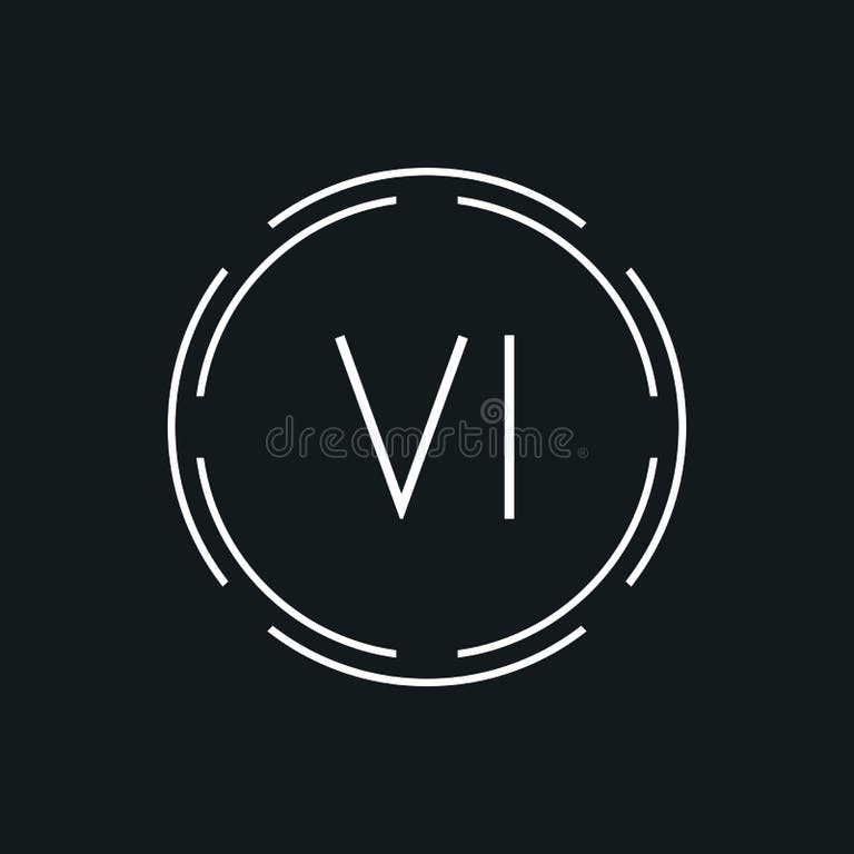 Creative Letter VI Logo Creative Typography Vector Template. Digital ...