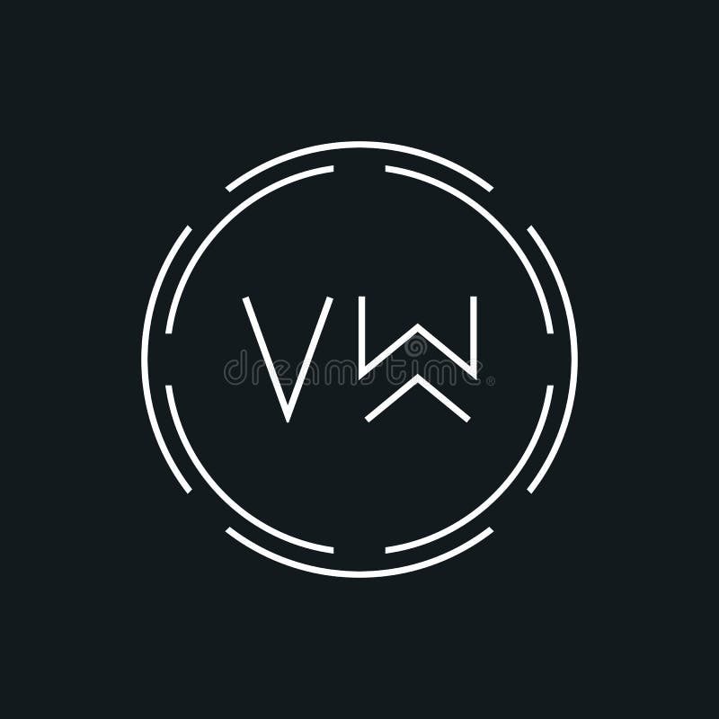 Creative Letter VW Logo Creative Typography Vector Template. Digital ...