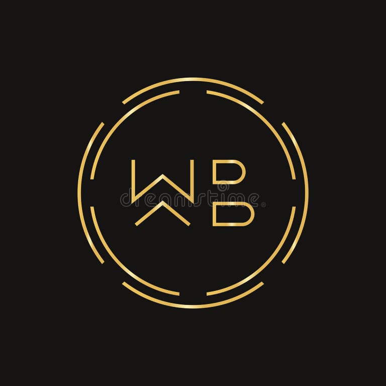 Creative Letter WB Logo Creative Typography Vector Template. Abstract ...