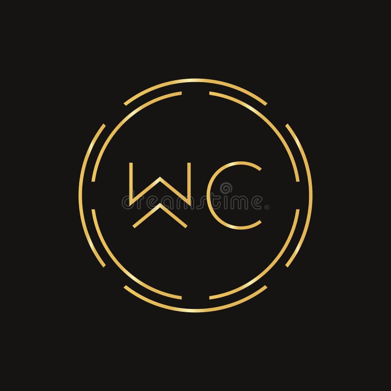 Creative Letter WC Logo Creative Typography Vector Template. Abstract ...
