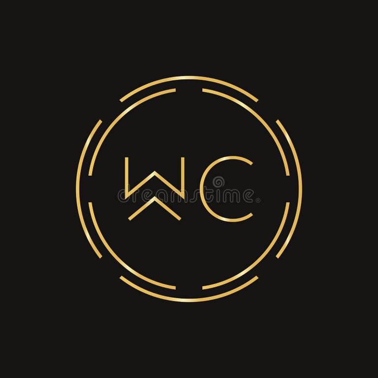 Creative Letter WC Logo Creative Typography Vector Template. Abstract ...