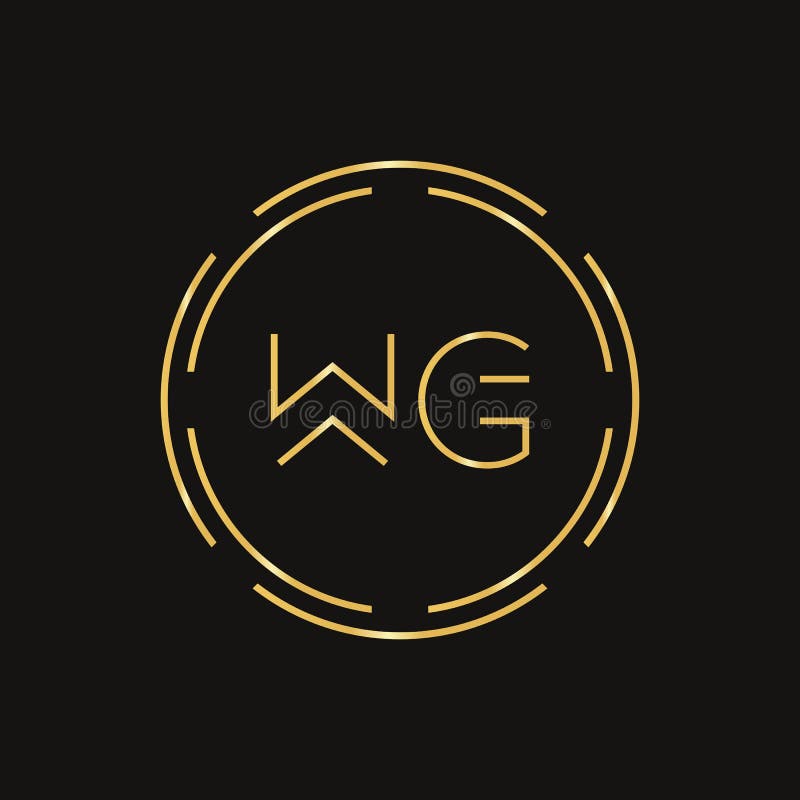Creative Letter WG Logo Creative Typography Vector Template. Abstract ...