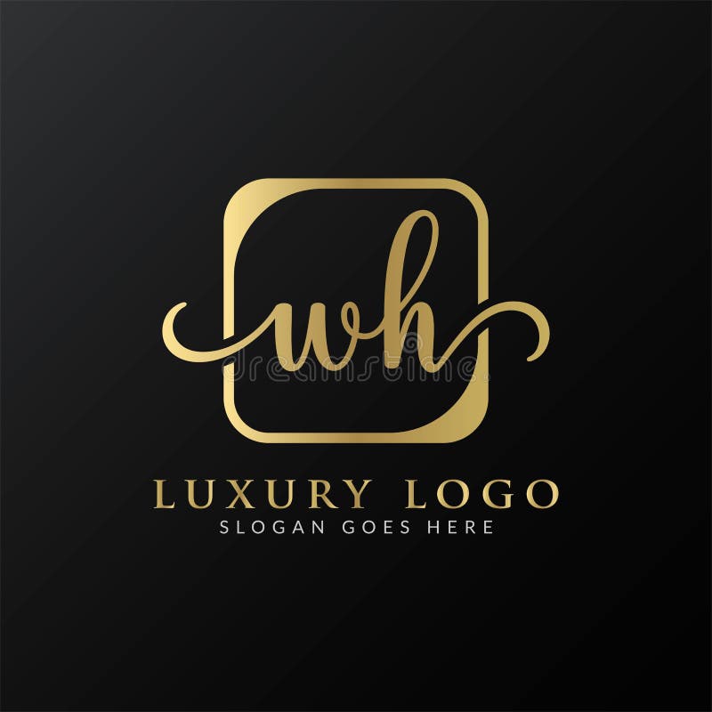Creative Letter WH Logo Design Vector Template. Initial Luxury Letter ...