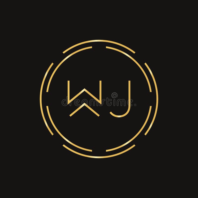 Creative Letter WJ Logo Creative Typography Vector Template. Abstract ...