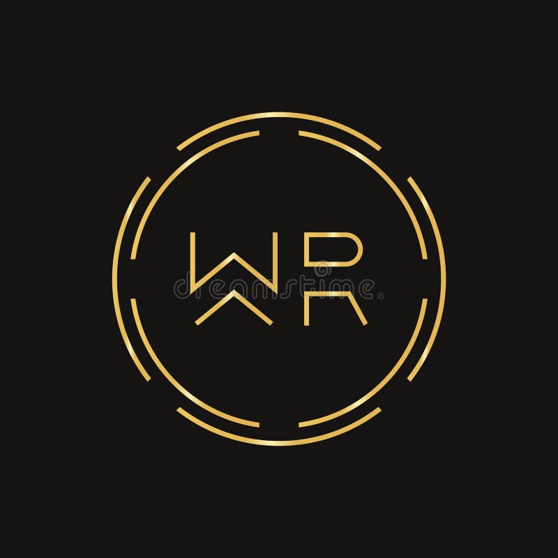 Creative Letter WR Logo Creative Typography Vector Template. Abstract ...