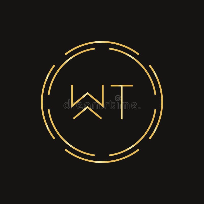 Creative Letter WT Logo Creative Typography Vector Template. Abstract ...