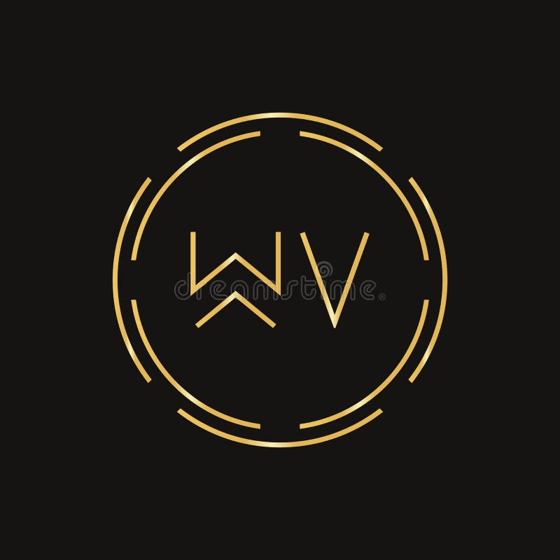 Creative Letter WV Logo Creative Typography Vector Template. Abstract ...