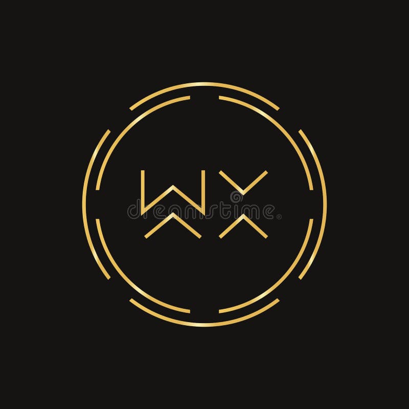 Creative Letter WX Logo Creative Typography Vector Template. Abstract ...