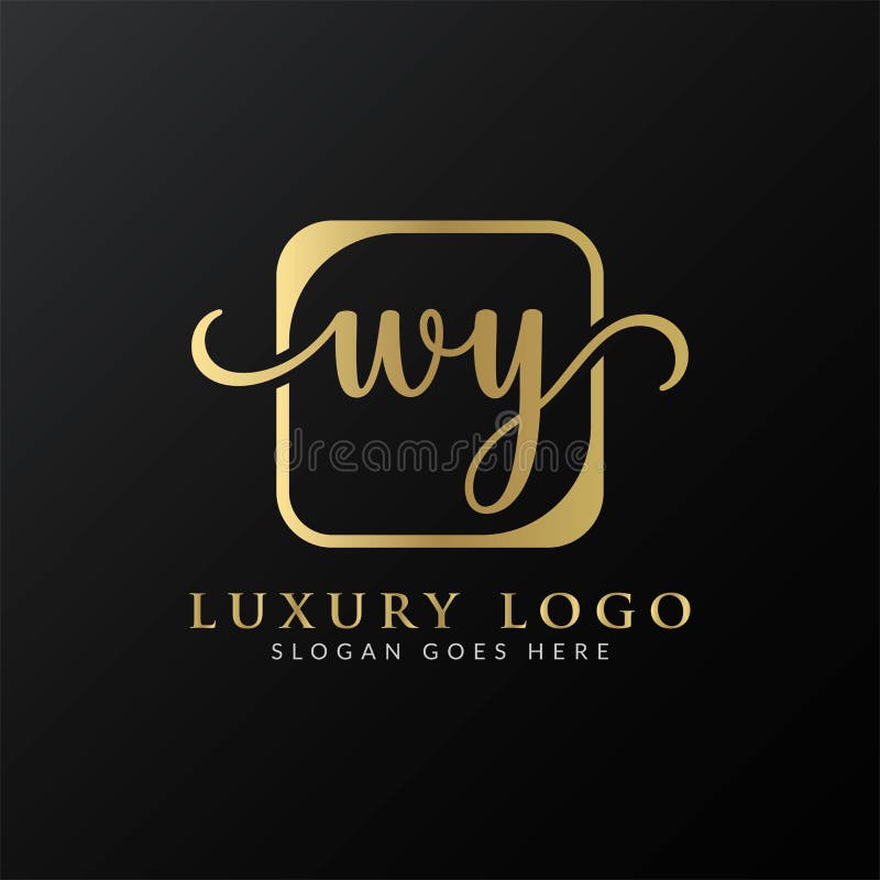 Creative Letter WY Logo Design Vector Template. Initial Luxury Letter ...