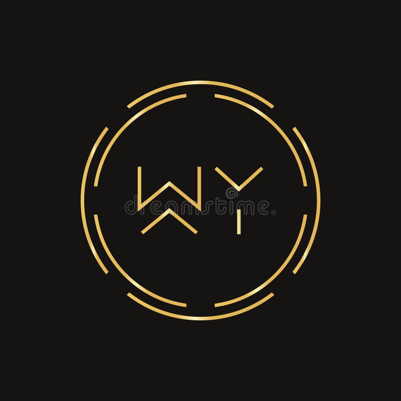 Creative Letter WY Logo Creative Typography Vector Template. Abstract ...
