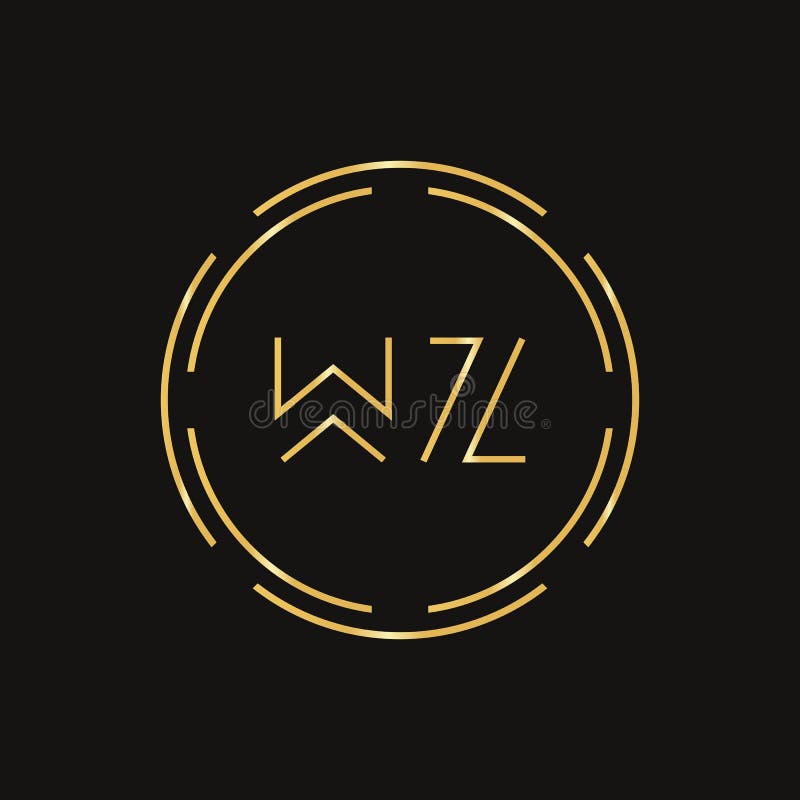 Creative Letter WZ Logo Creative Typography Vector Template. Abstract ...