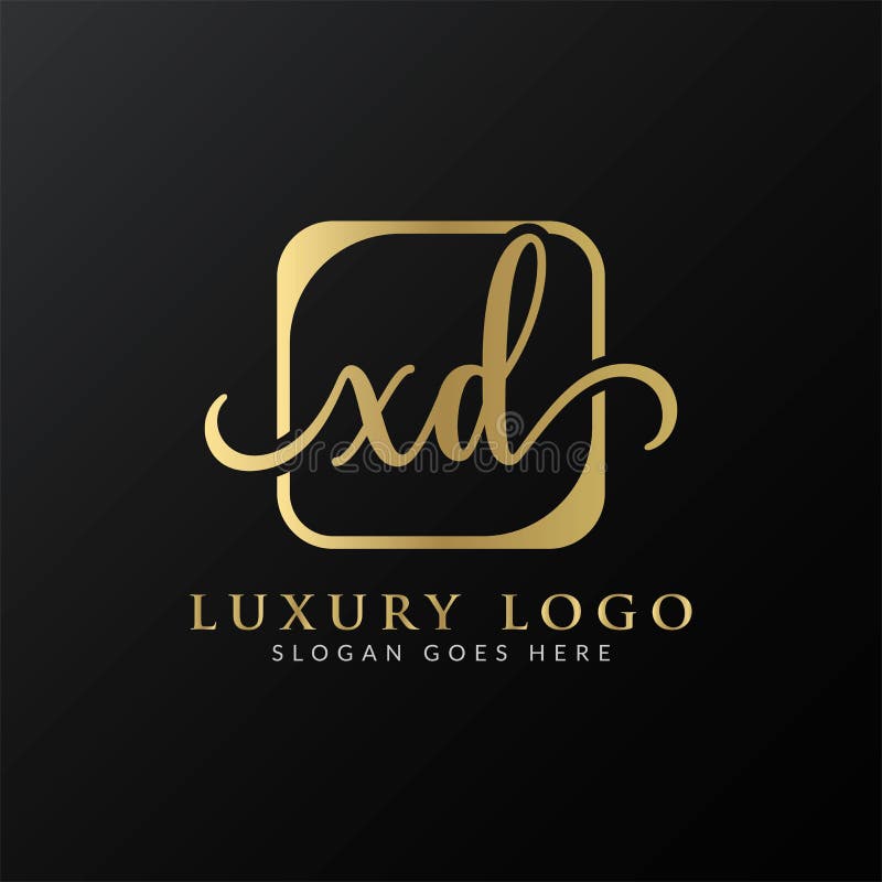 Creative Letter XD Logo Design Vector Template. Initial Luxury Letter ...