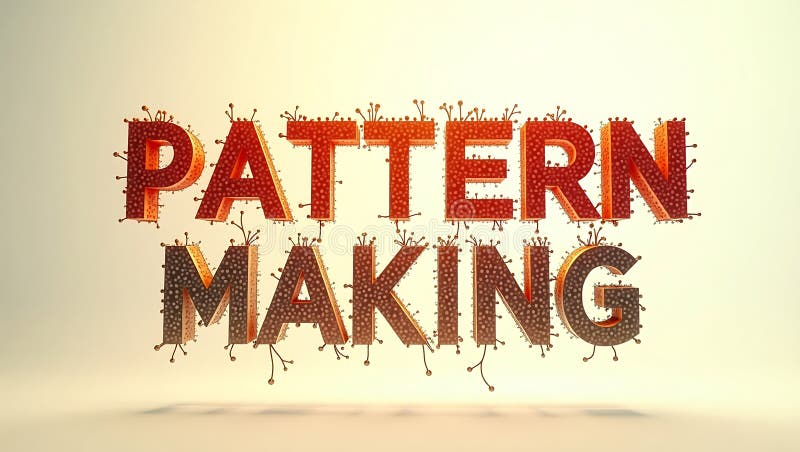 Creative Lettering Showcasing Pattern Making with Vibrant Typography ...