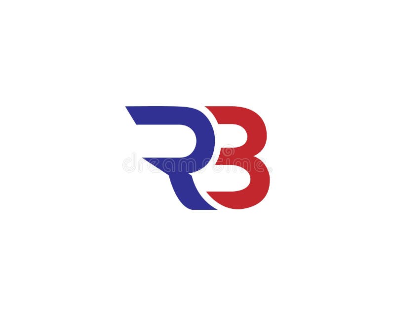 Creative Letters RB Initials Logo Icon Design Concept Stock Vector ...