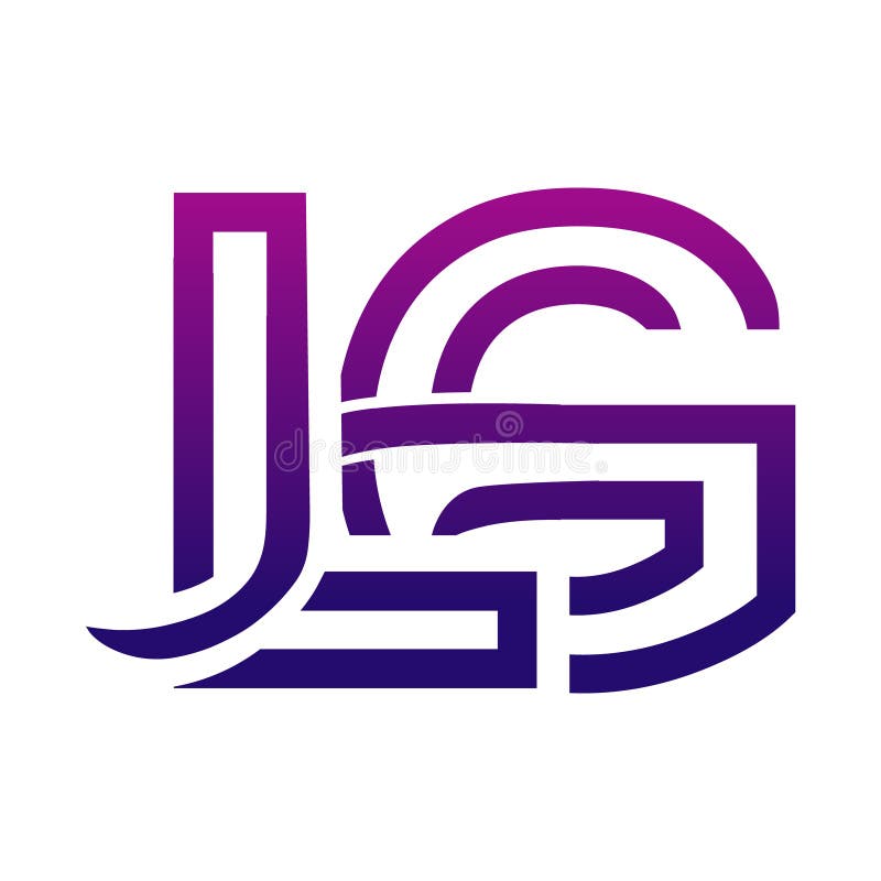 Creative LG Logo Icon Design Stock Vector - Illustration of simple ...